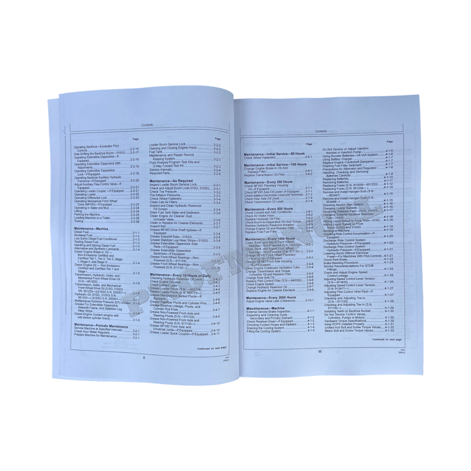 JOHN DEERE 310G 310SG 315SG BACKHOE LOADER OPERATORS MANUAL + !BONUS ...