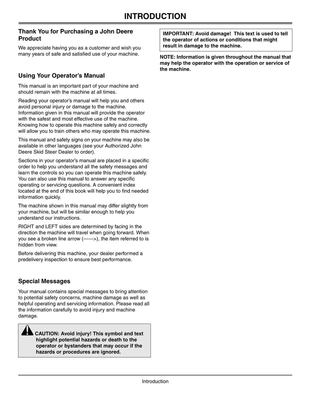 JOHN DEERE 260 270 SKID STEER OPERATORS MANUAL #2 – Stickovo