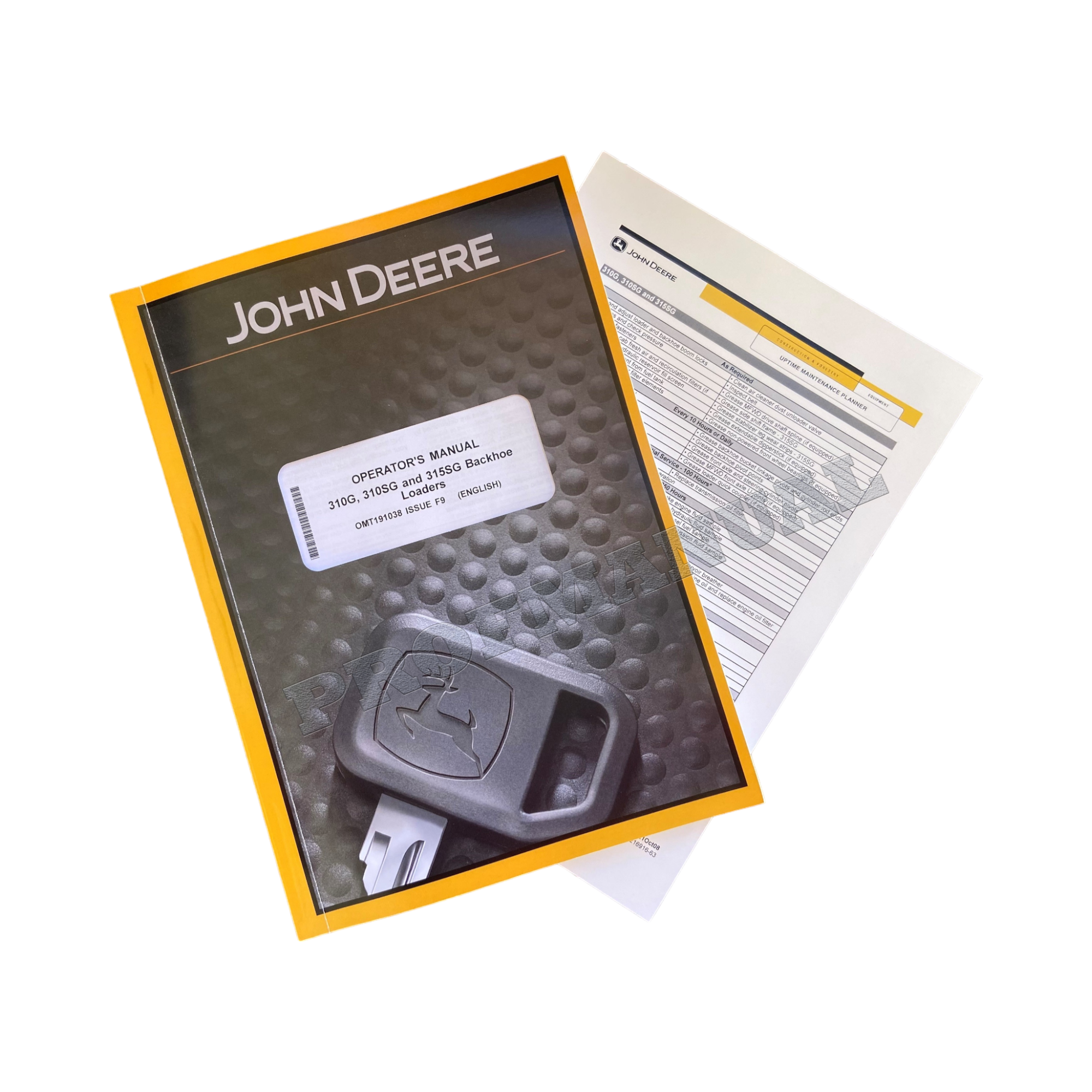 JOHN DEERE 310G 310SG 315SG BACKHOE LOADER OPERATORS MANUAL + !BONUS ...