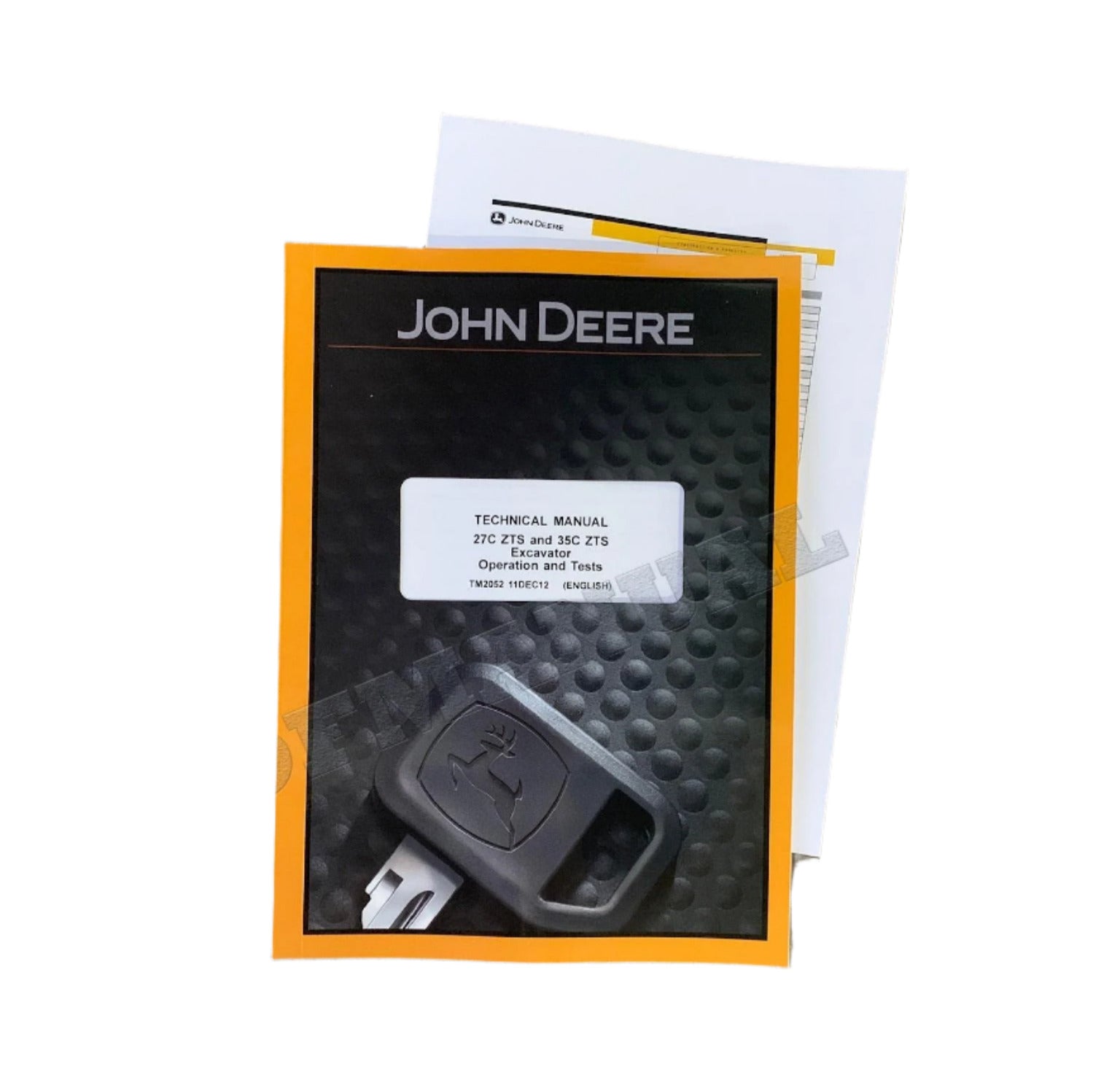 JOHN DEERE 27CZTS 35CZTS EXCAVATOR OPERATION TEST SERVICE MANUAL TM205 ...